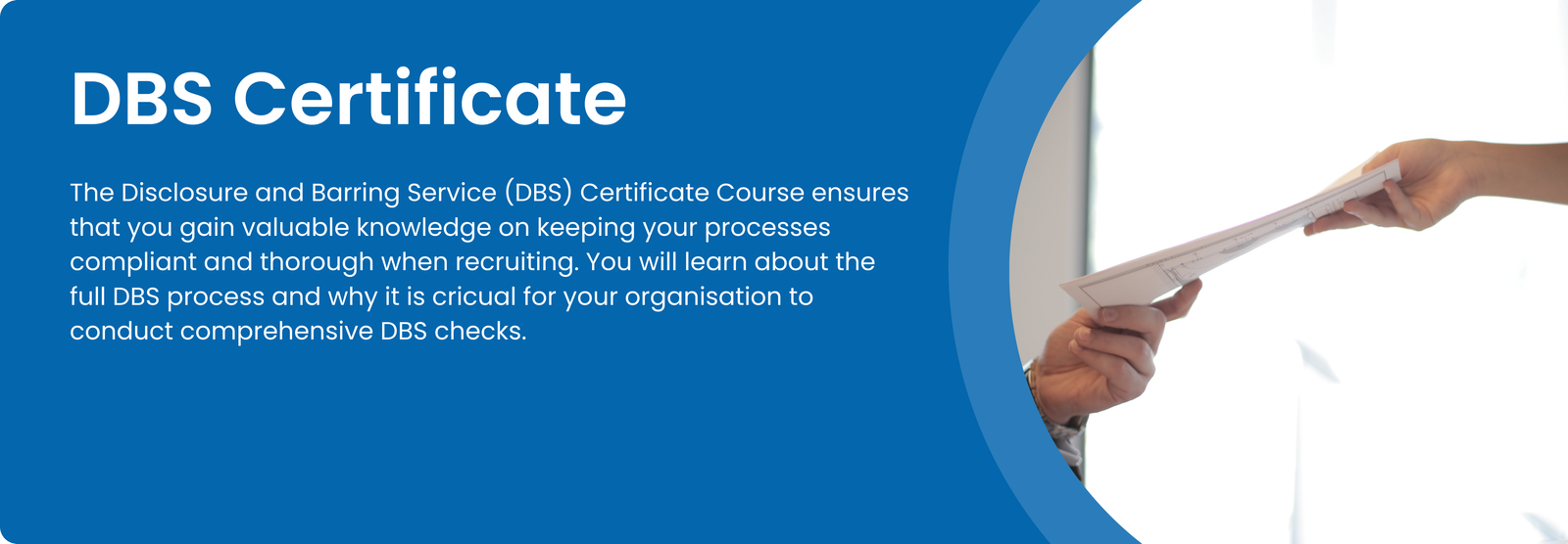 DBS Certificate – Training – Elite Skills Academy